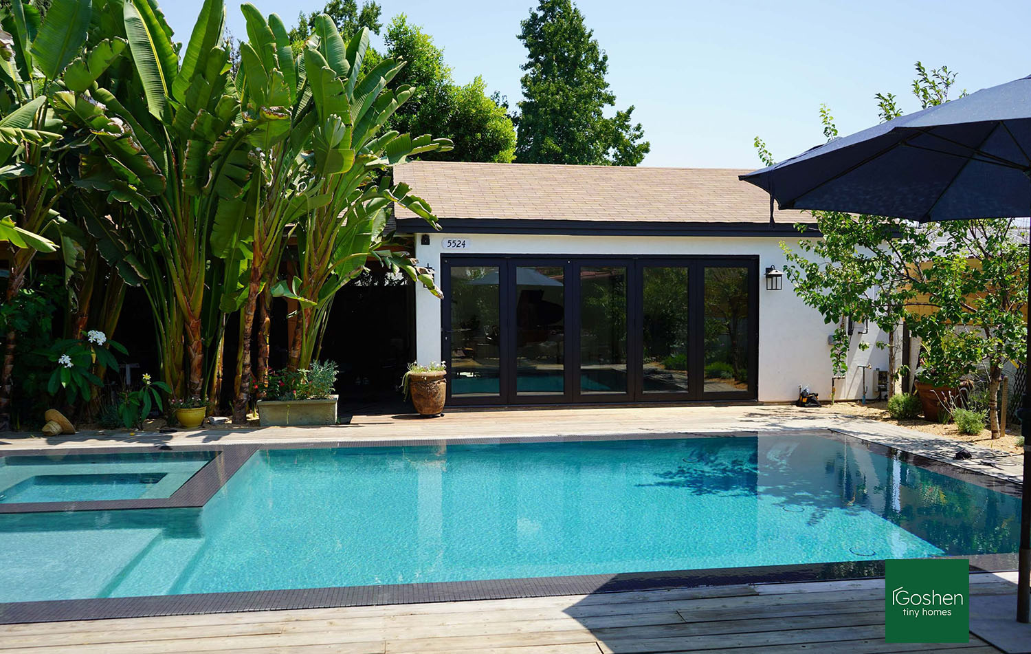 462 sqft Pool House ADU 462 - Goshen Tiny Homes